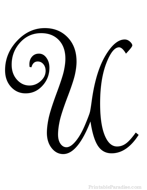 Printable Cursive Letter U Print Letter U In Cursive Writing Printable Cursive Letter U Print Letter U In Cursive Writing