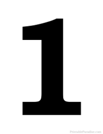 Printable Silhouette Numbers